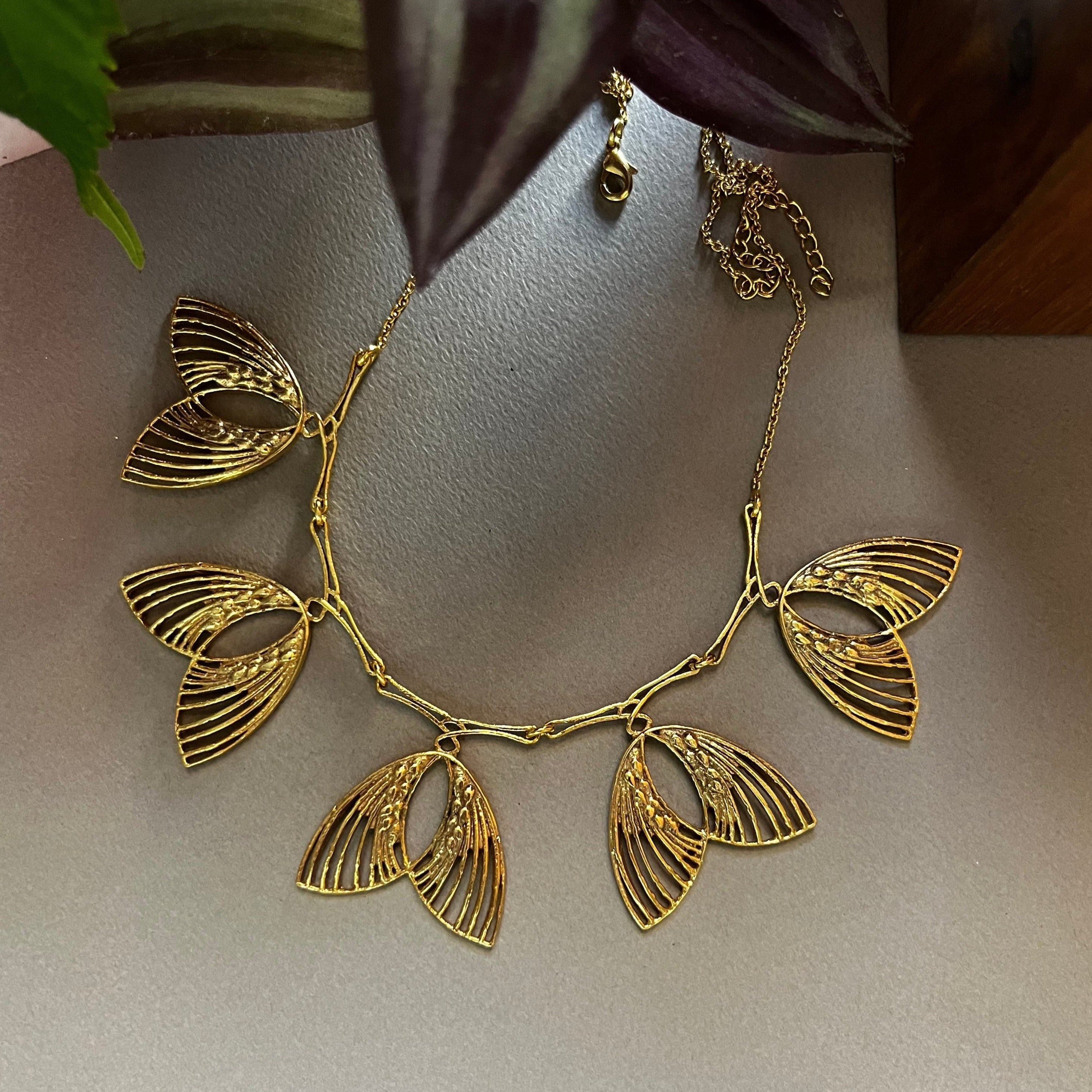Moth Gold Necklace – SADGI