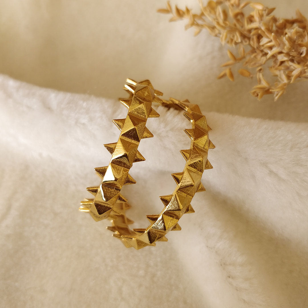 Triad Gold Hoops – SADGI