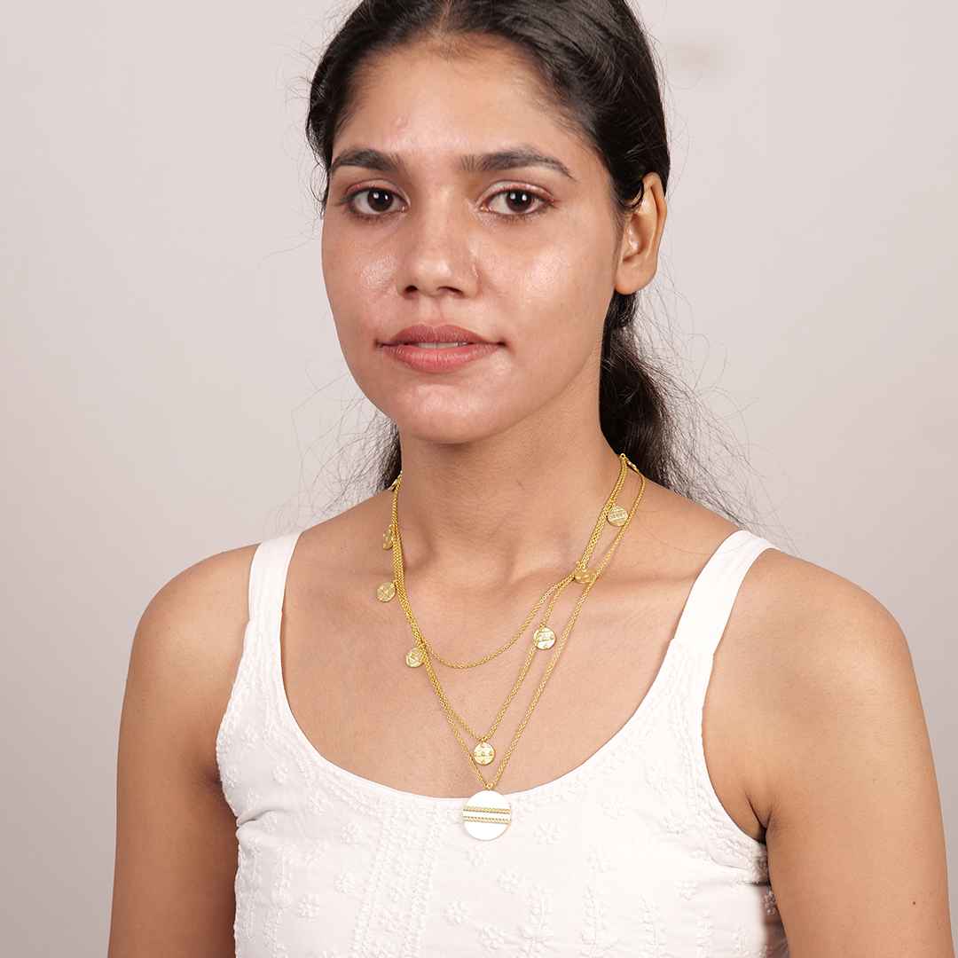 Layered Coin Necklace – SADGI